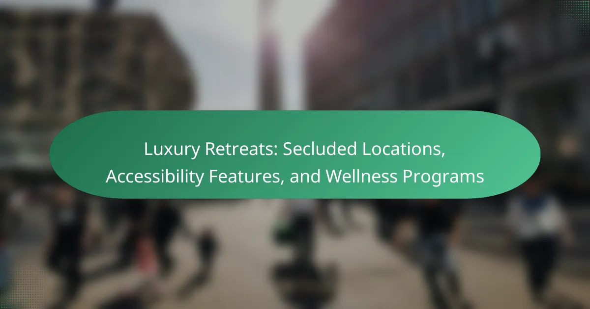 Luxury Retreats: Secluded Locations, Accessibility Features, and ...