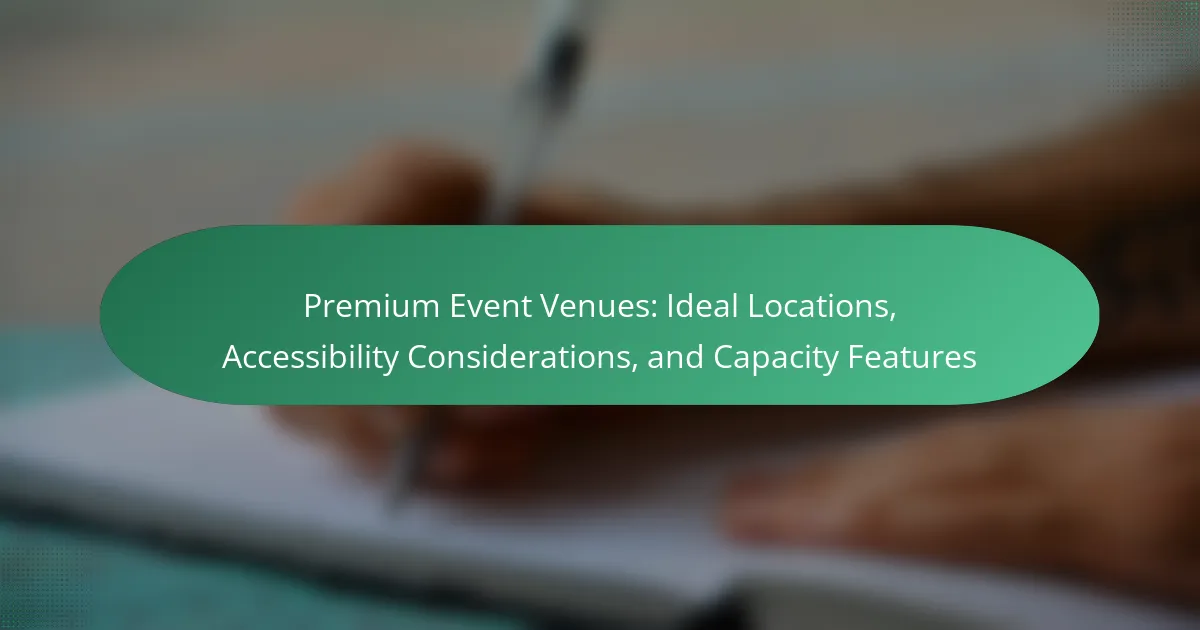 Premium Event Venues: Ideal Locations, Accessibility Considerations ...