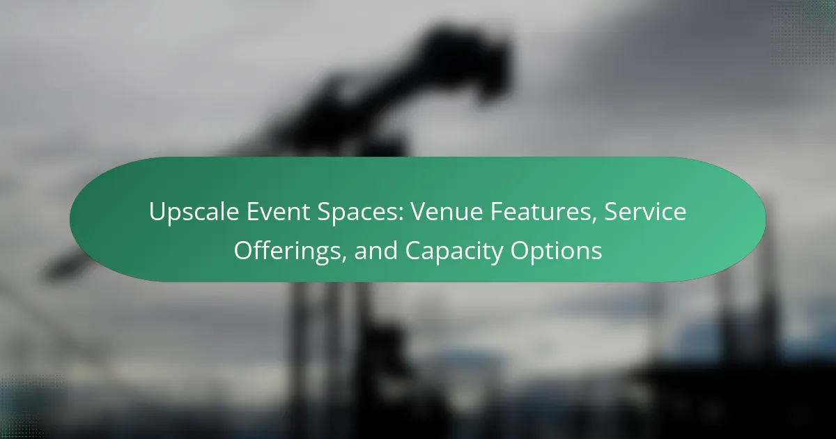 Upscale Event Spaces: Venue Features, Service Offerings, and Capacity ...